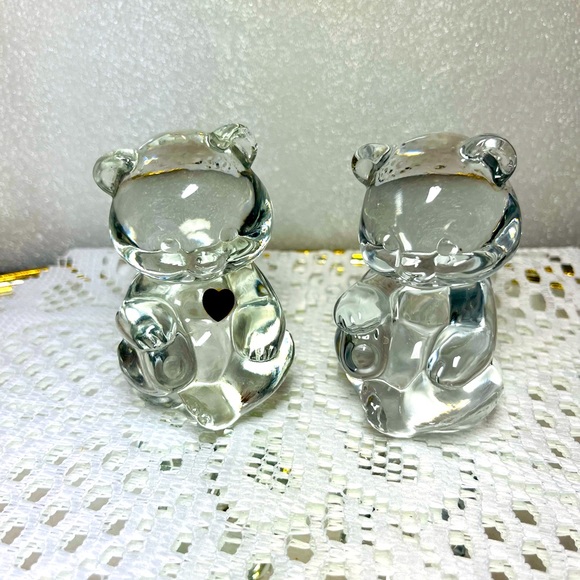 Accents | Vintage Fenton Clear Glass Teddy Bear | Poshmark